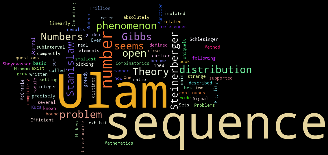 Number Theory - The Ulam Sequence | SciLag